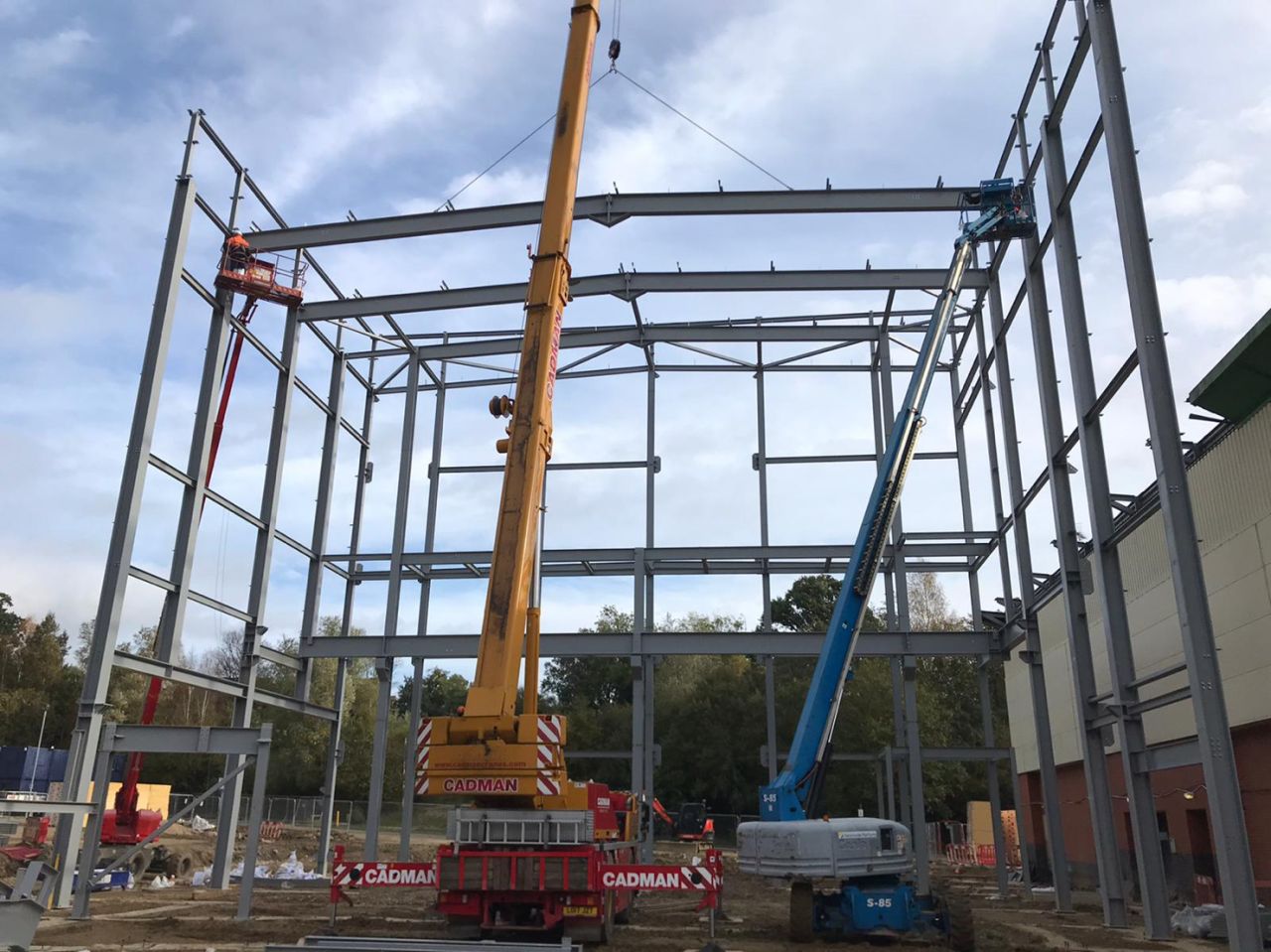Steel Frame Installation Project in Kent | News | Cadman Cranes