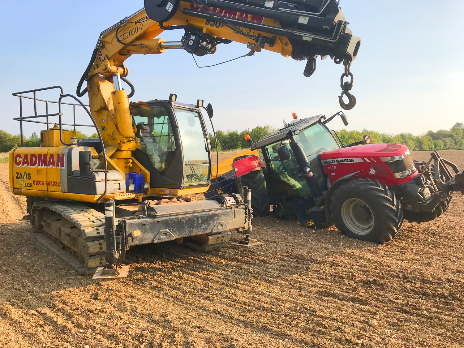 Crane Rescues Stranded Tractor | News | Cadman Cranes