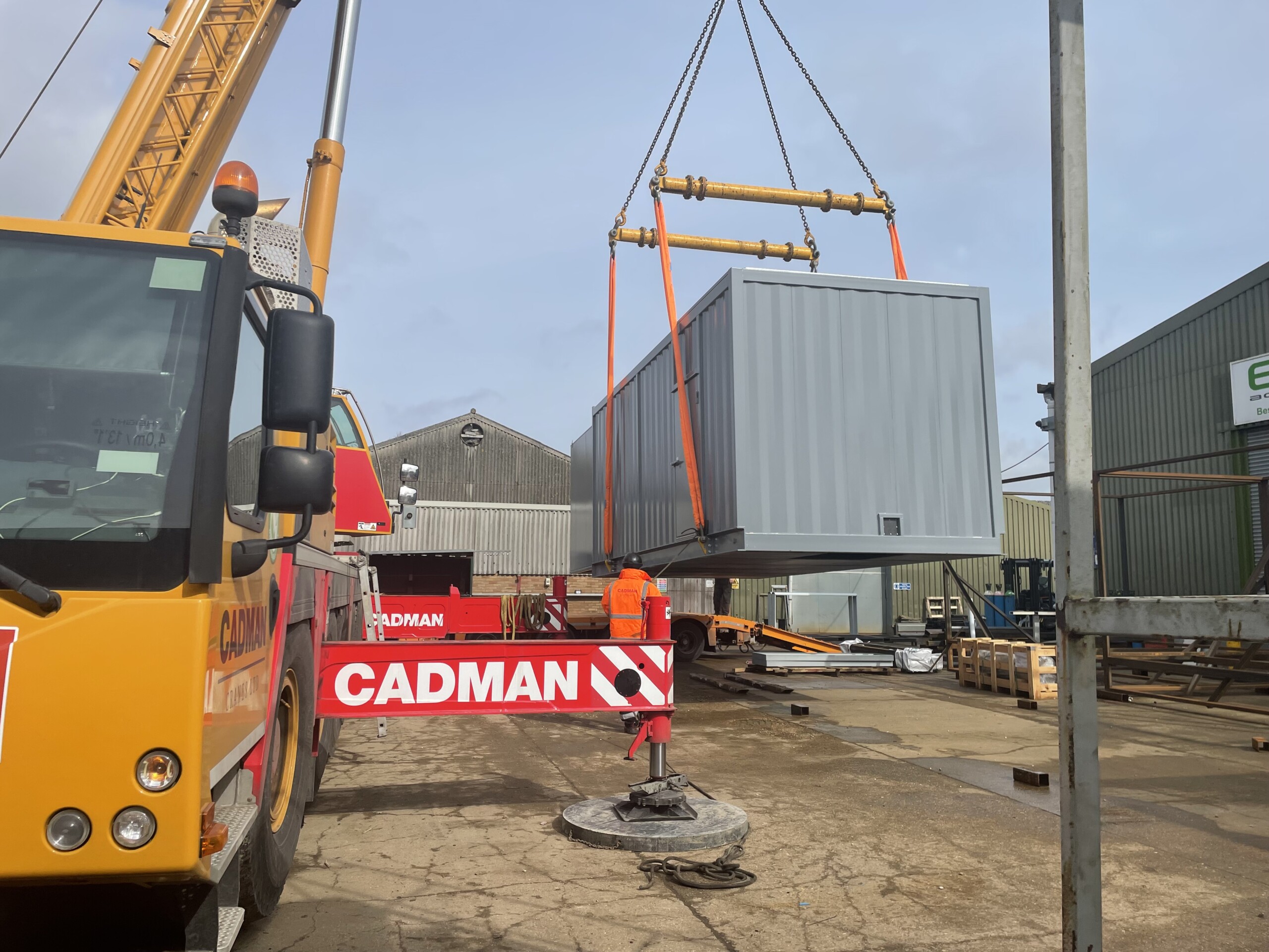 Contract Lifting Project - Acoustic Container Specialists | Cadman