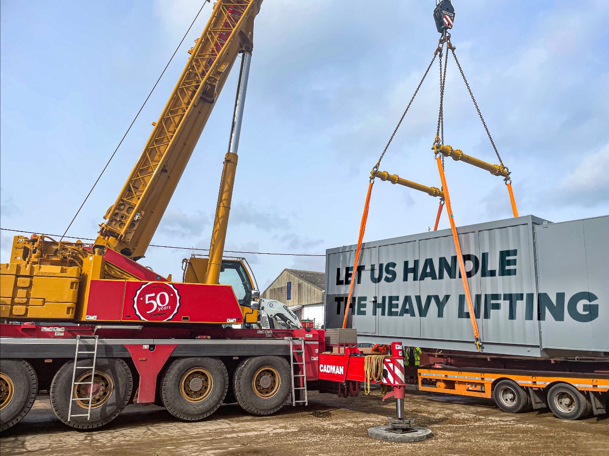 Contract Lifting Project - Acoustic Container Specialists | Cadman