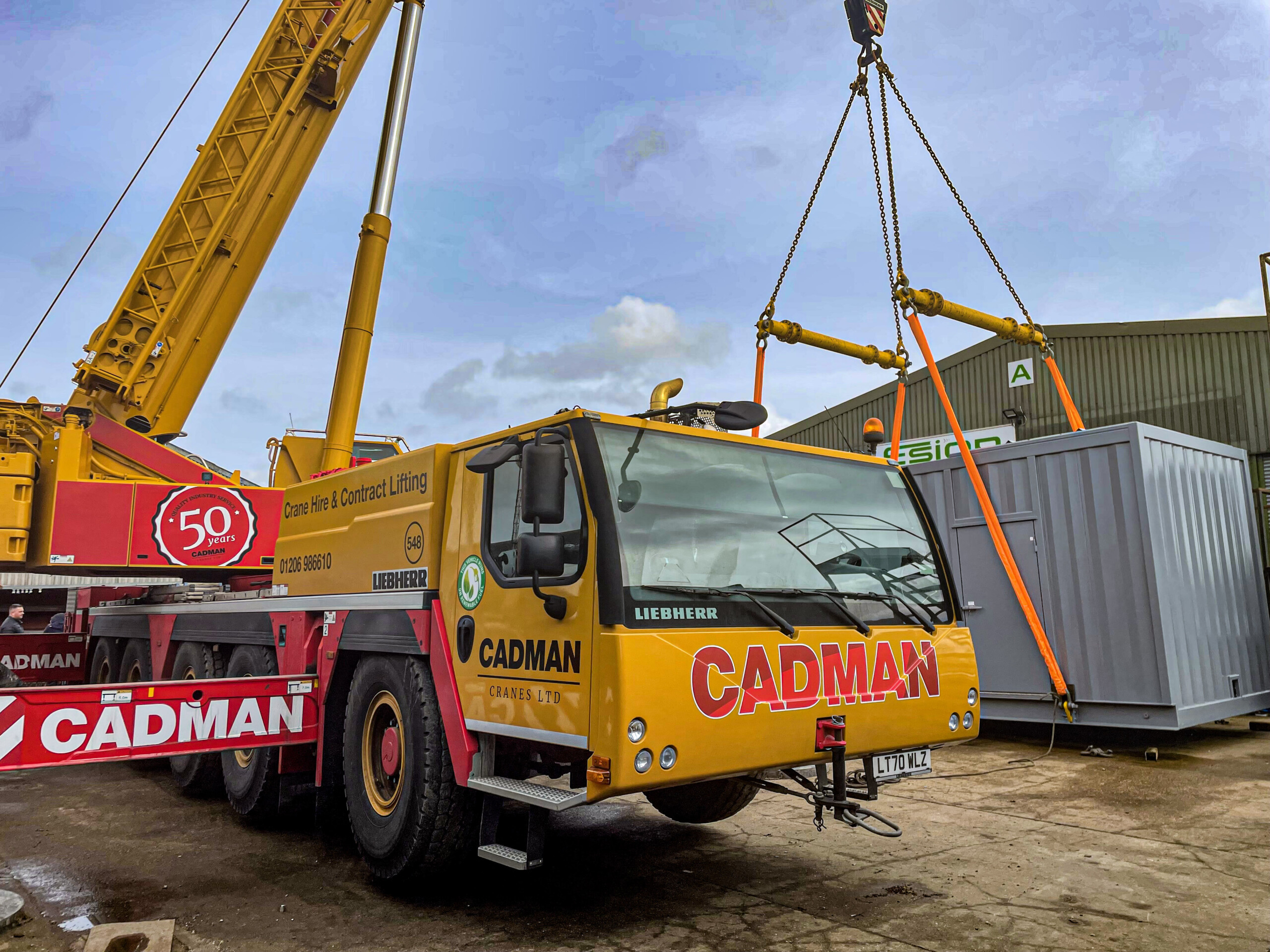 Contract Lifting Project - Acoustic Container Specialists | Cadman